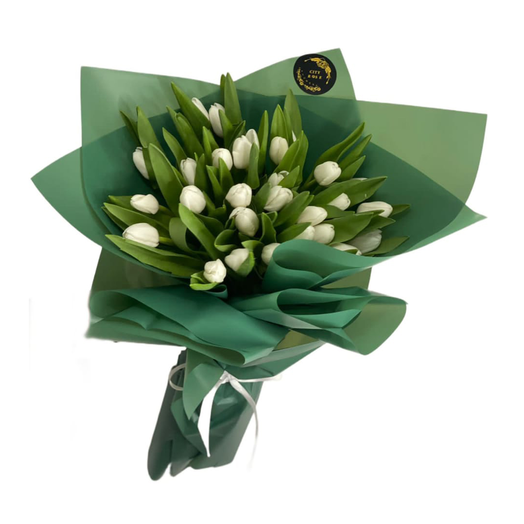 white tulip bouquet – CityRose Flowers